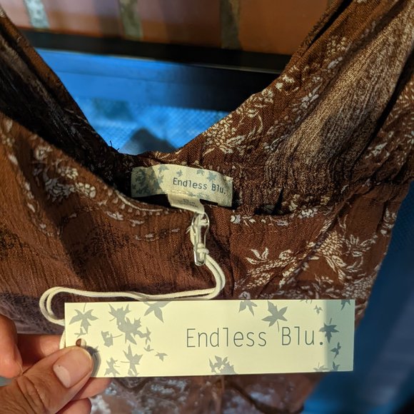 Endless Blu. | Pants & Jumpsuits | New With Tags Brown Wrap Halter ...
